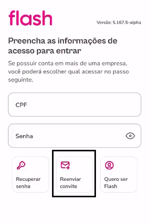 Tudo sobre Primeiro Acesso no app da Flash